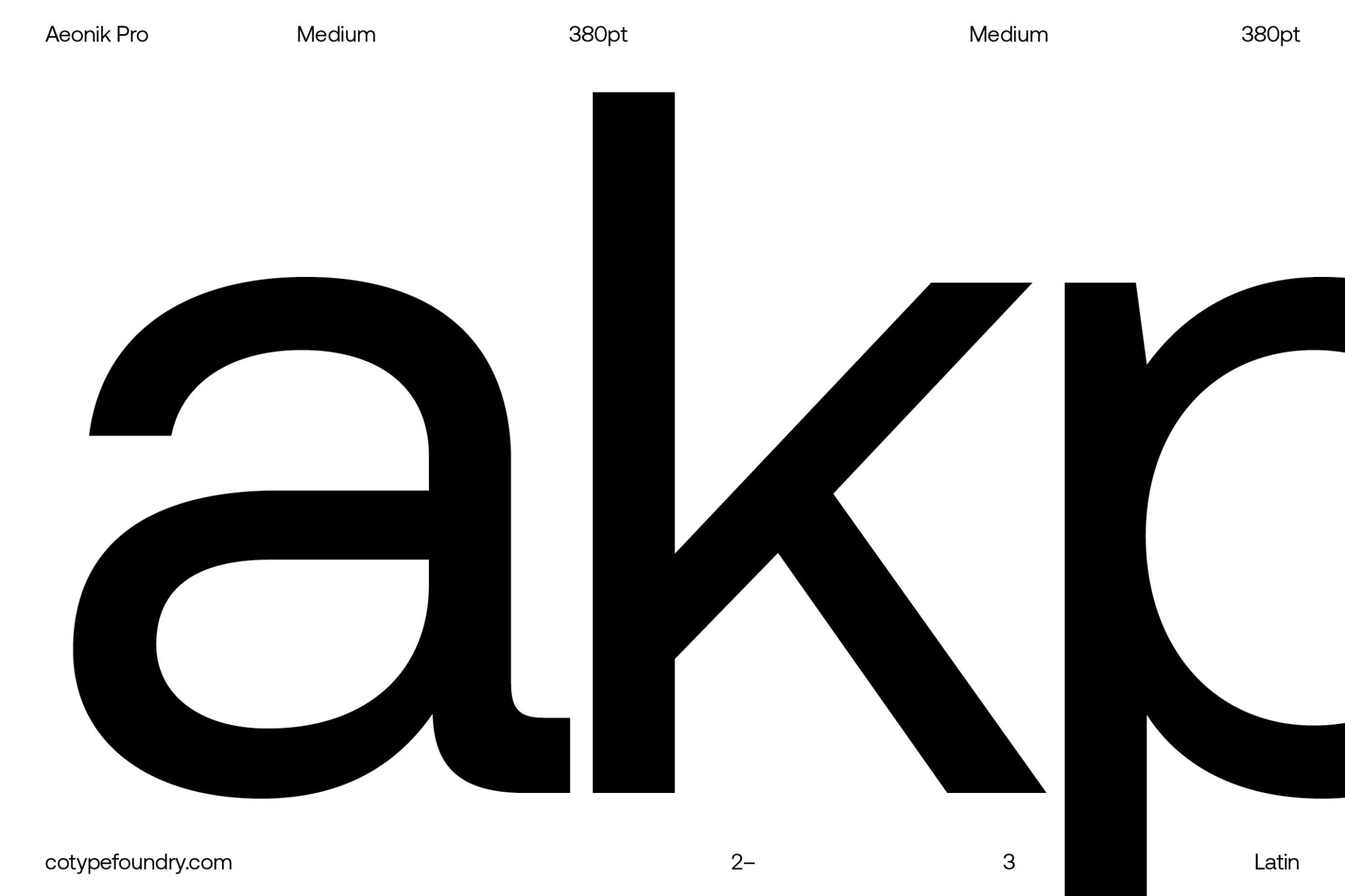Aeonik Pro Specimen Books - Semiotik Design